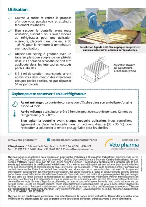 Oxybee, un traitement français contre le varroa